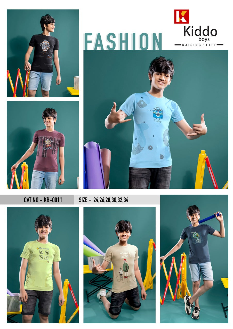 Kb 0011 Kiddo Tencil Boys Tshirt Wholesale Price – Kavya Style Plus
