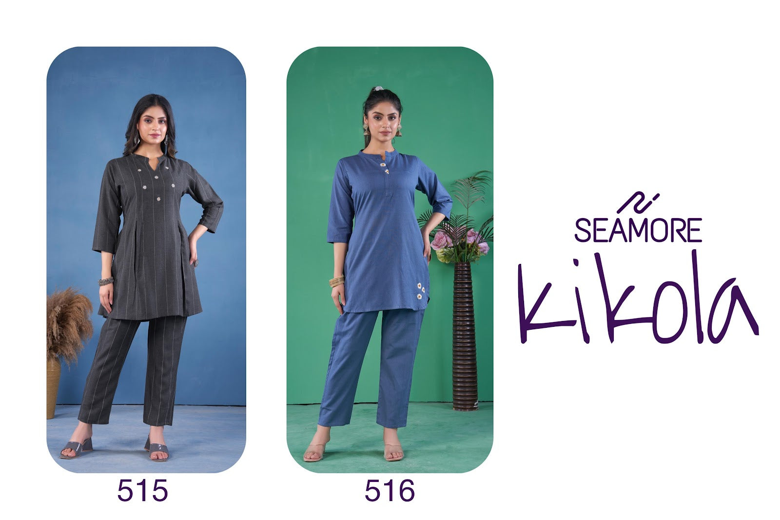 Kikola Seamore Pure Cotton Co Ord Set Wholesaler Ahmedabad – Kavya ...