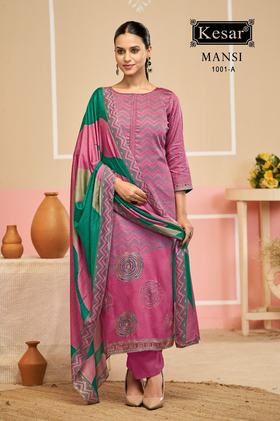 Mansi 1001 Kesar Jam Satin Pant Style Suits Wholesaler India – Kavya ...