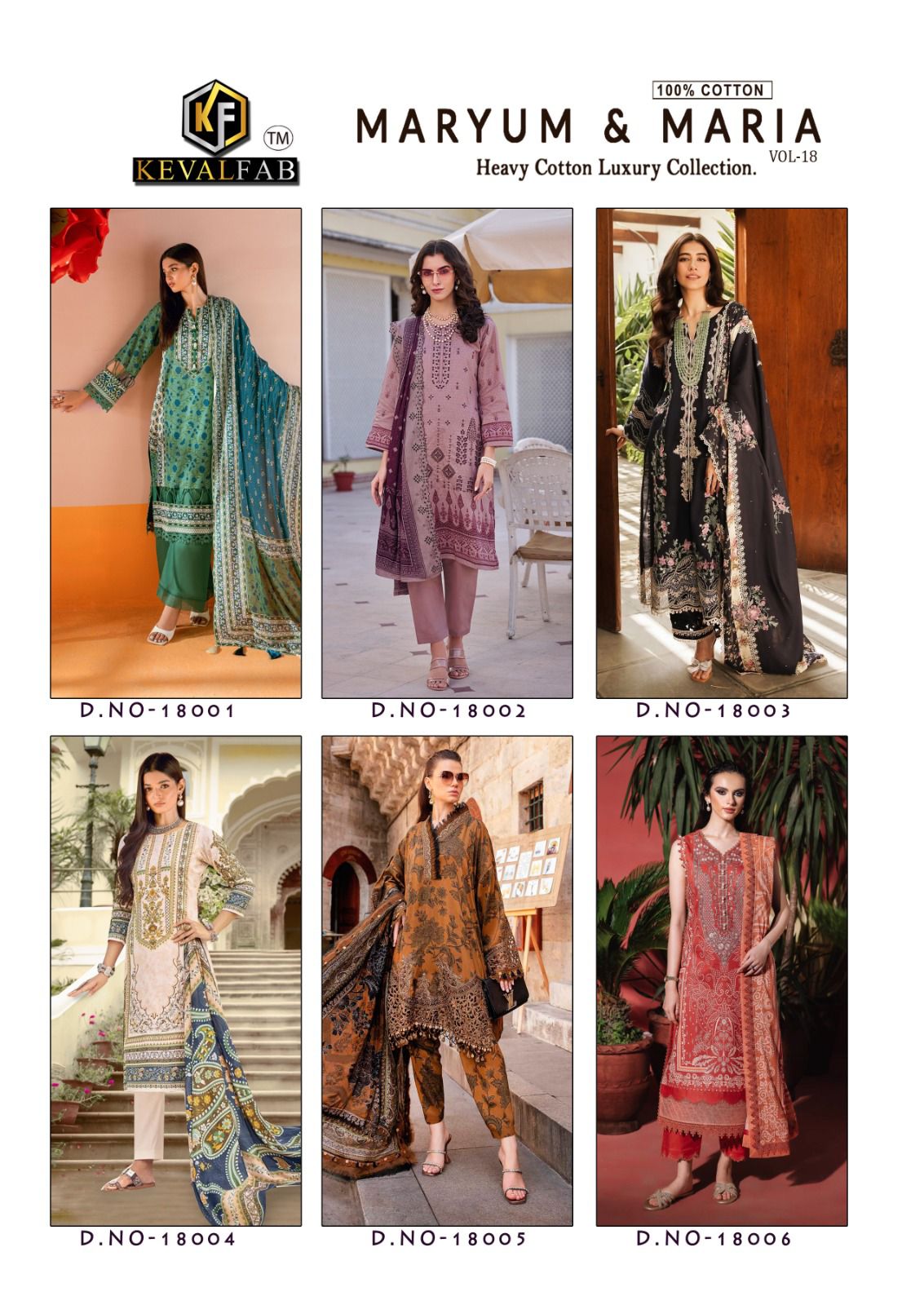 Maryum And Maria Vol 18 Heavy Cotton Luxury Collection Keval Fab ...