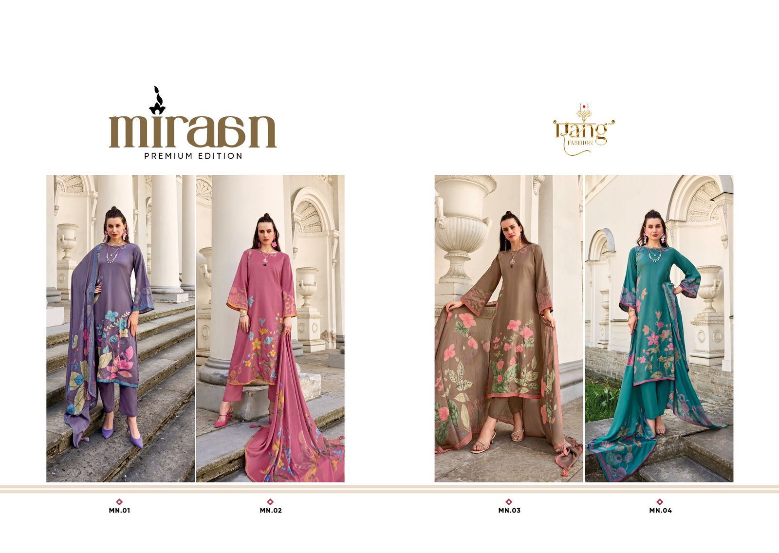 Miraan Rang Fashion Jaam Silk Pant Style Suits Manufacturer Gujarat ...