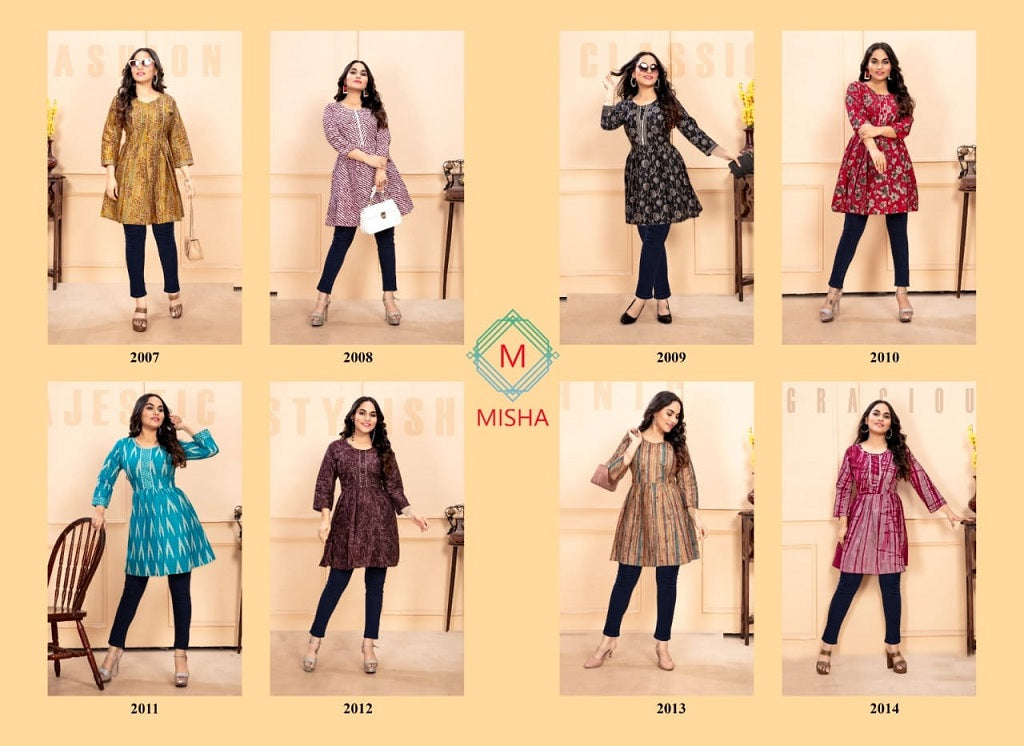 Misha Vol 2 Ganesha Cotton Fancy Tops – Kavya Style Plus