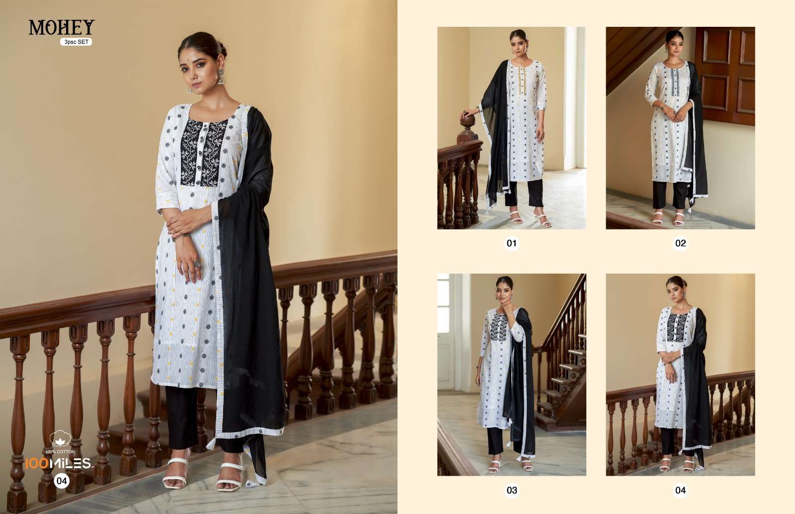 Mohey 100 Miles Cotton Readymade Pant Style Suits Manufacturer India ...