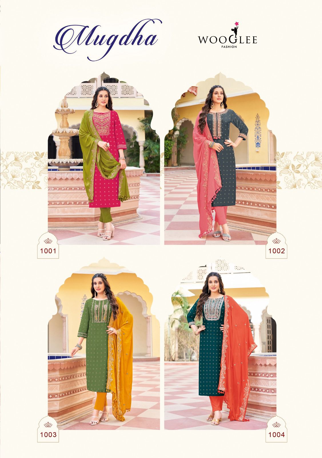 Mugdha Wooglee Viscose Weaving Readymade Pant Style Suits – Kavya Style ...