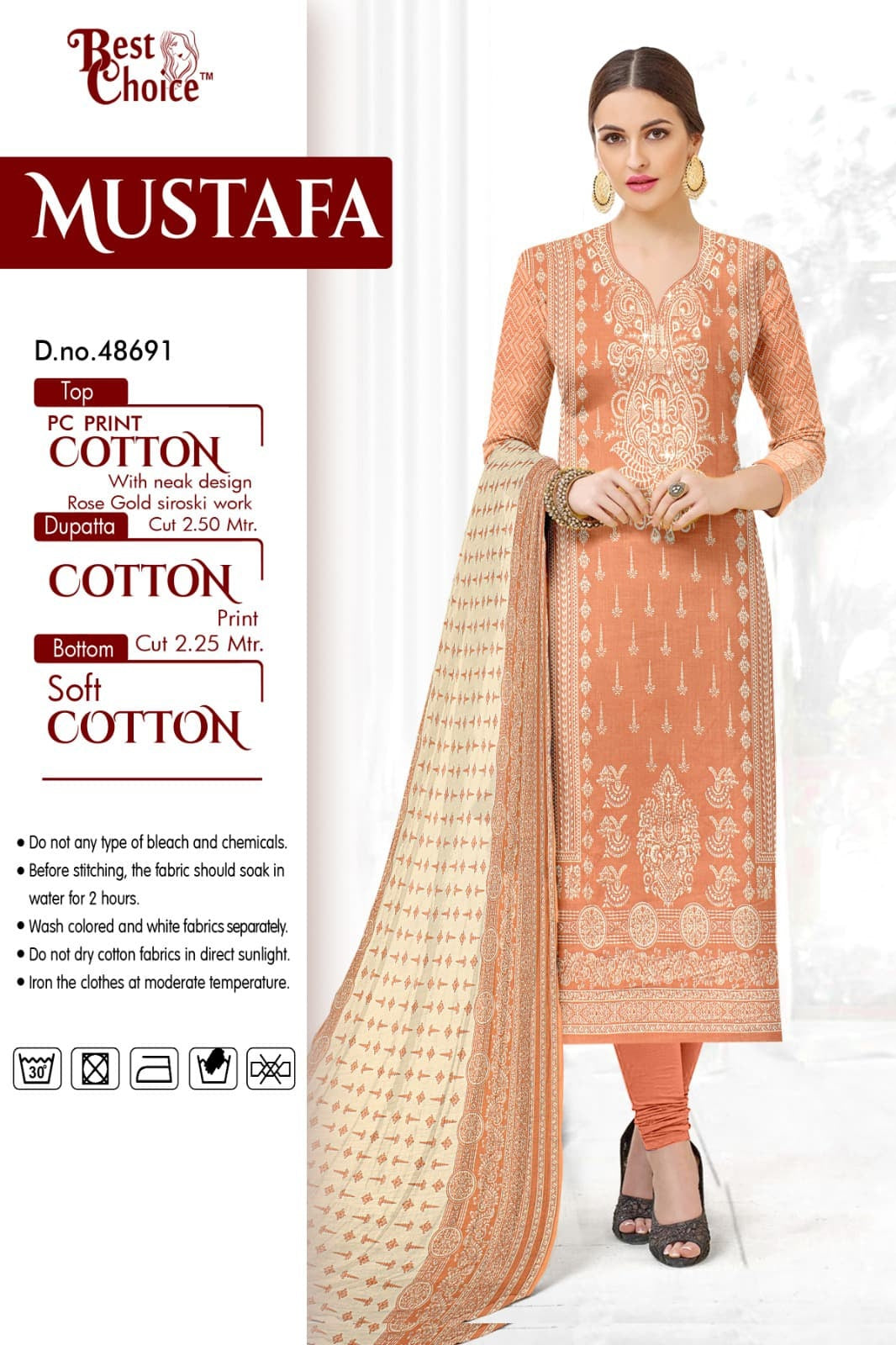 Mustafa Best Choice Pure Cotton Pant Style Suits Supplier – Kavya Style ...