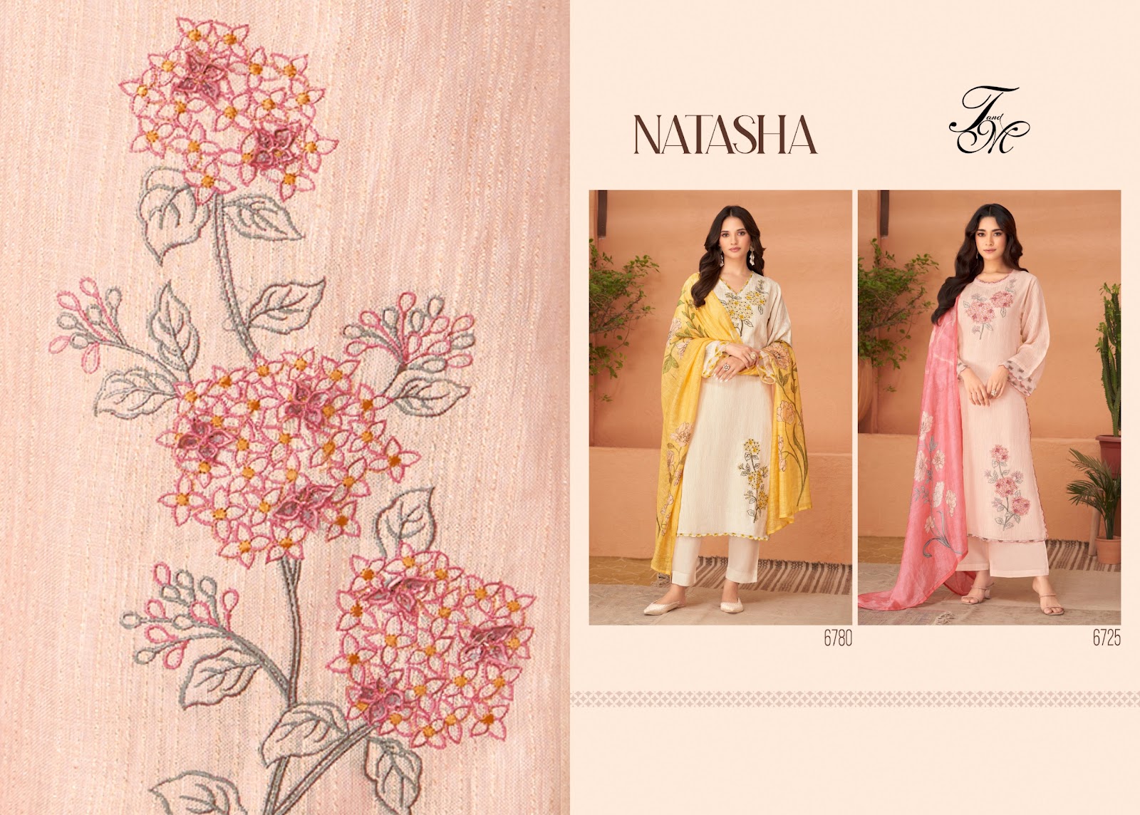 Natasha Tm Pure Linen Pant Style Suits Supplier – Kavya Style Plus