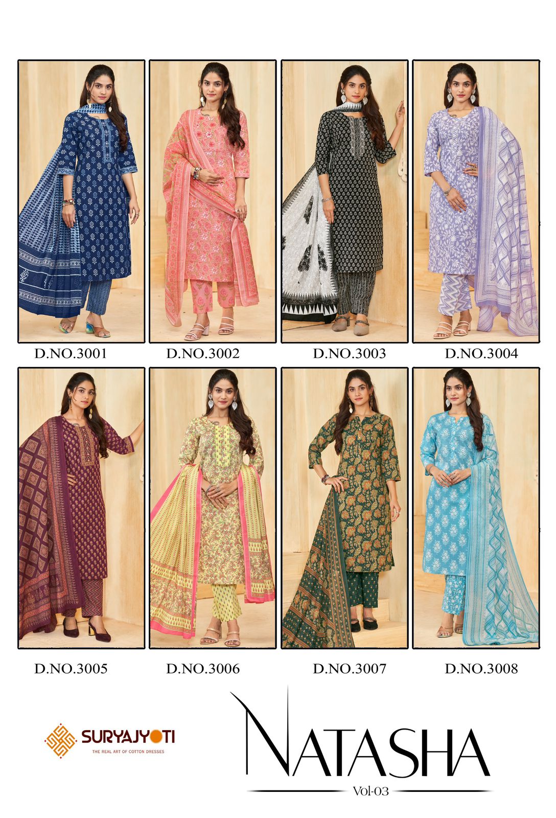 Natasha Vol 3 Suryajyoti Lawn Cotton Readymade Pant Style Suits Export ...