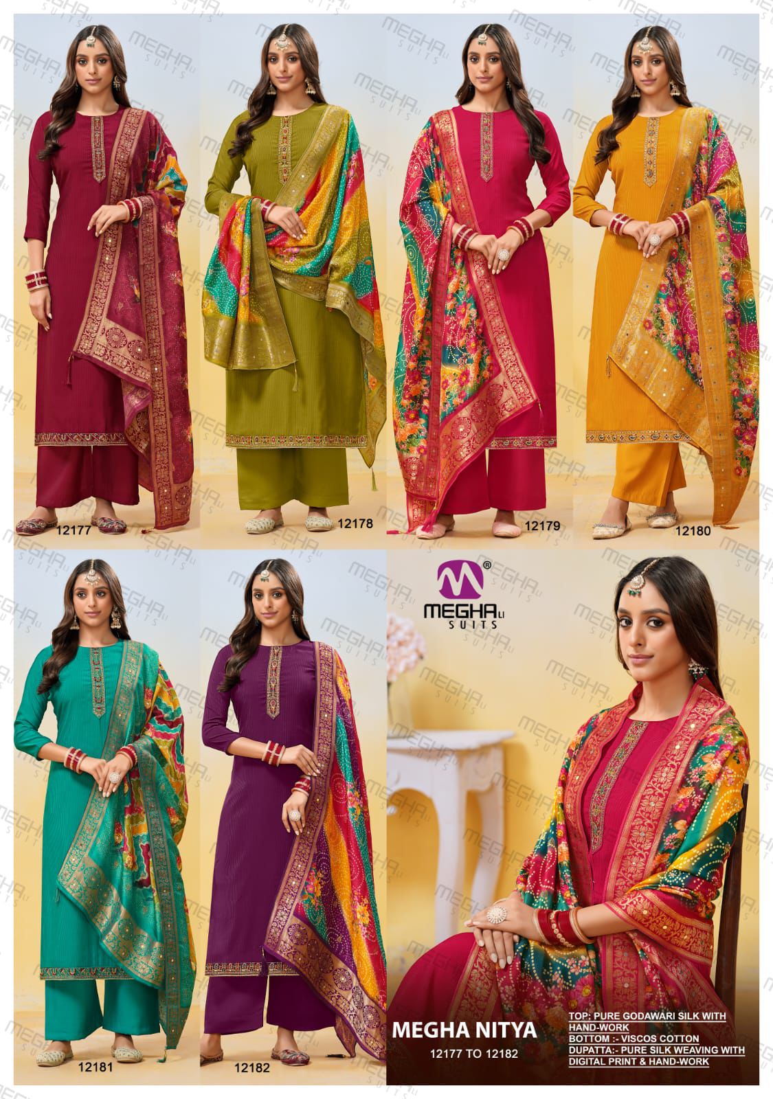 Nitya Megha Silk Pant Style Suits Wholesaler – Kavya Style Plus