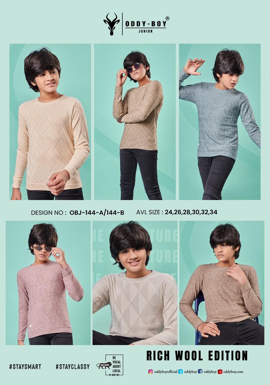 Obj 144 Ab Oddy Boy Wool Boys Tshirt Wholesale – Kavya Style Plus