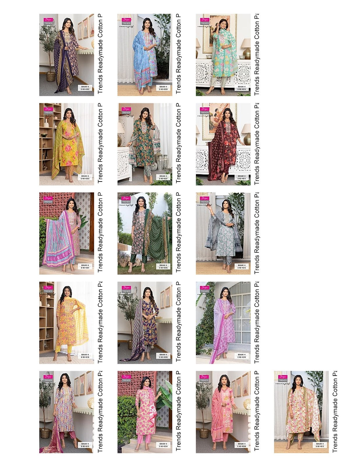 Odhani Diya Trends Readymade Cotton Pant Suits Wholesale Rate – Kavya ...