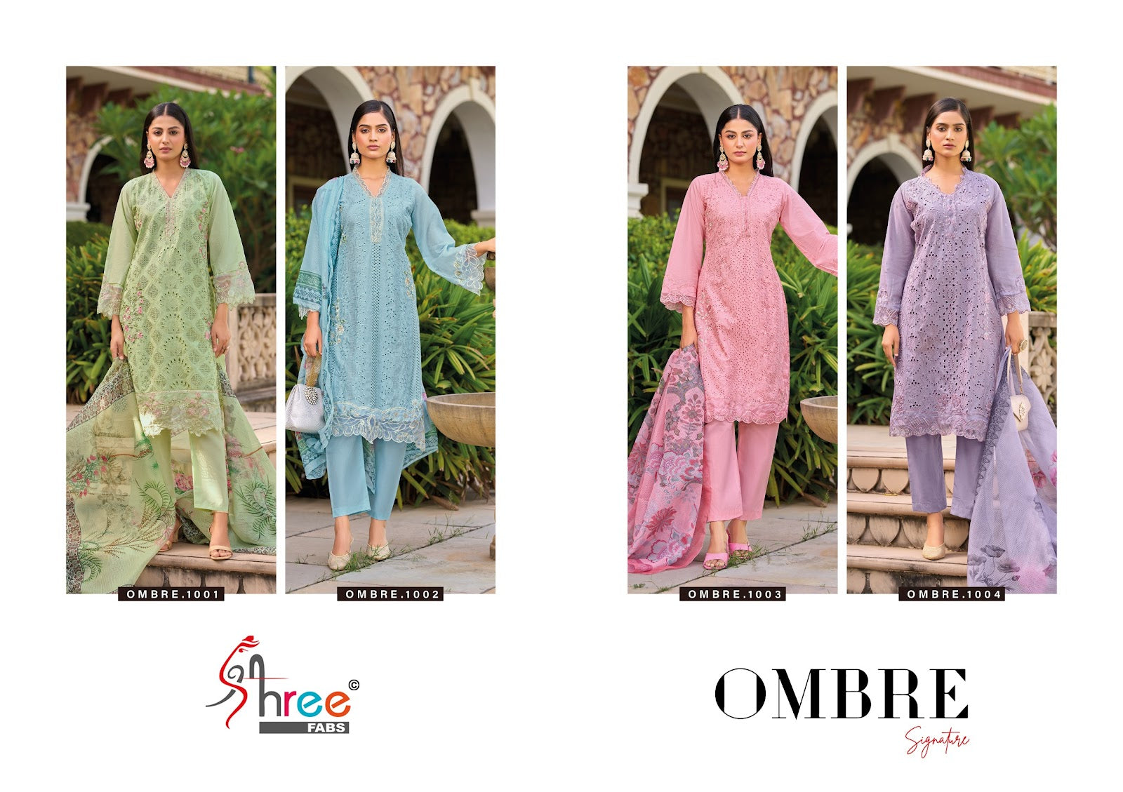 Ombre Signature Shree Fabs Pure Cotton Pakistani Salwar Suits Manufact ...