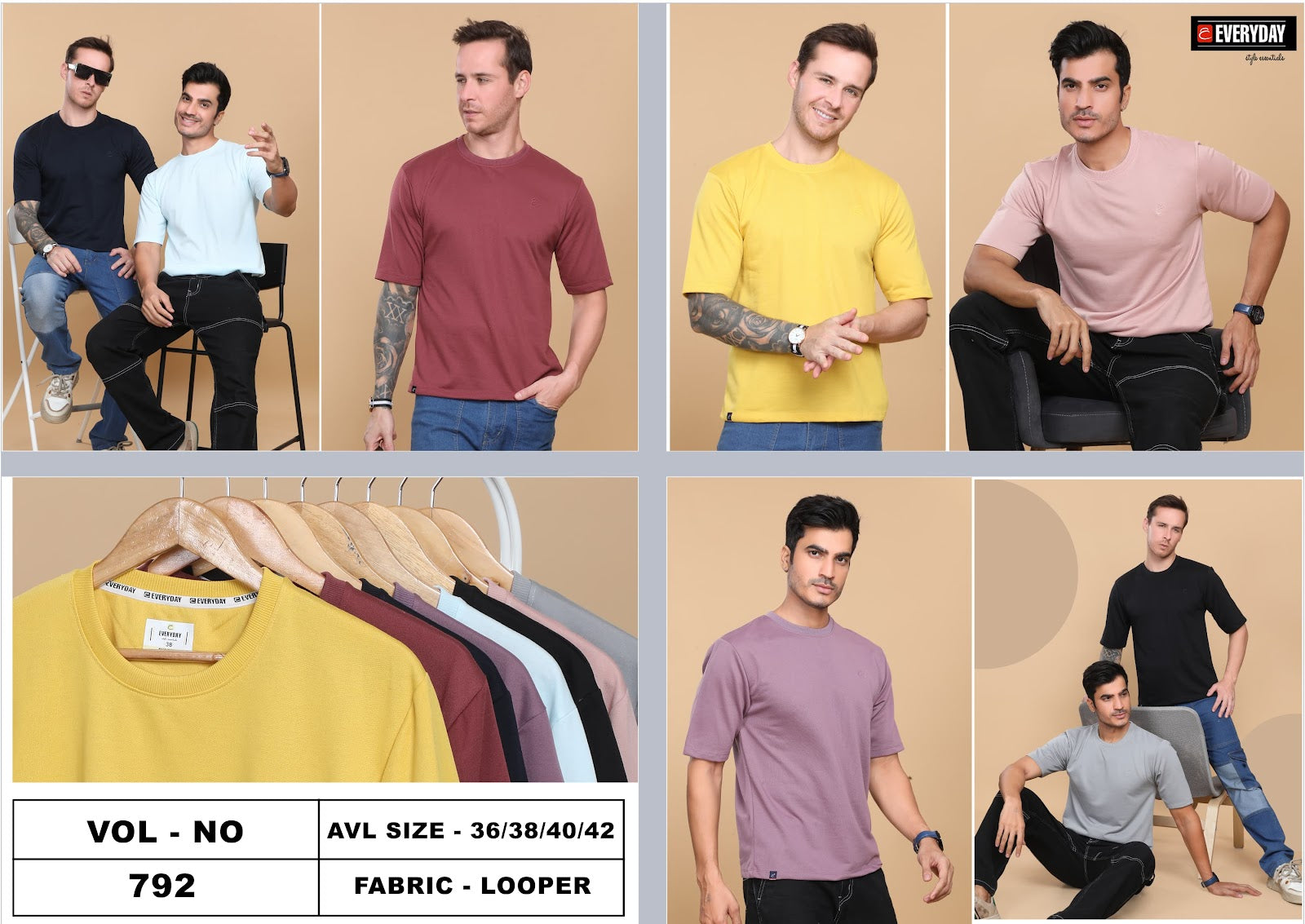 Oversize Vol 792 Everyday Looper Mens Tshirts Supplier Ahmedabad ...