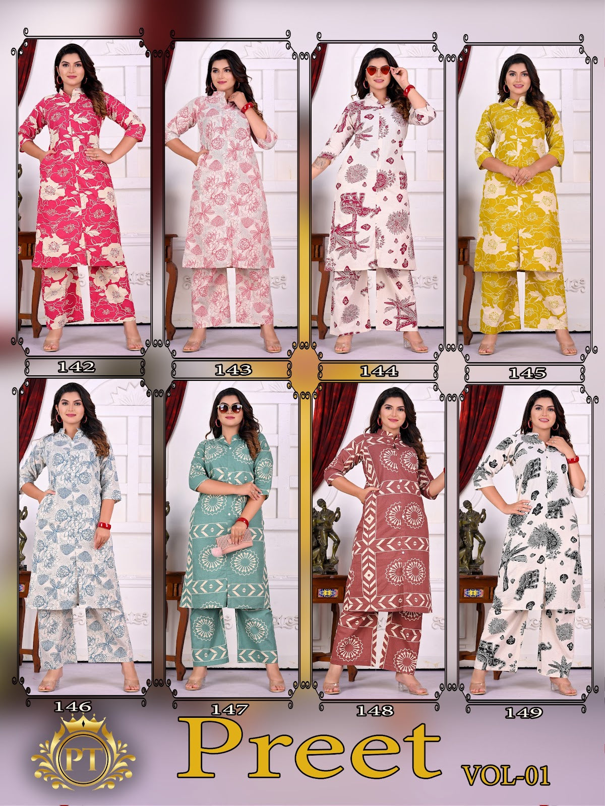 Preet Vol 1 Pt Cotton Co Ord Set Wholesaler Ahmedabad – Kavya Style Plus