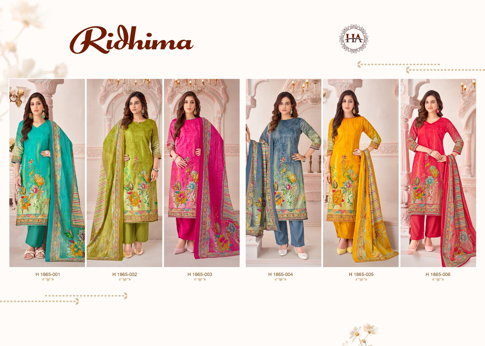 Ridhima Harshit Fashion Pure Zam Pant Style Suits Exporter – Kavya ...