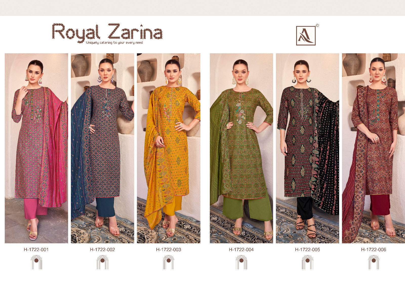Royal Zarina Alok Viscose Rayon Karachi Salwar Suits Manufacturer Indi ...