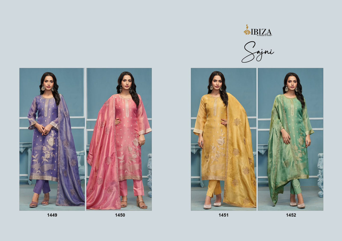 Sajni Ibiza Simmer Pant Style Suits Supplier – Kavya Style Plus