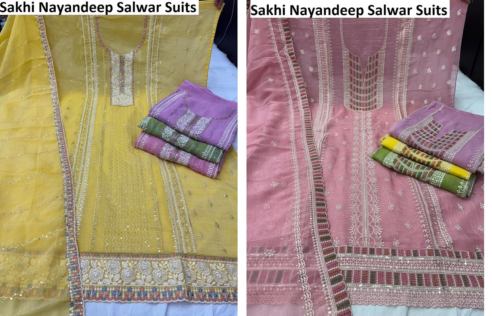 Sakhi Nayandeep Crunchy Silk Salwar Suits Wholesale Price – Kavya Style ...