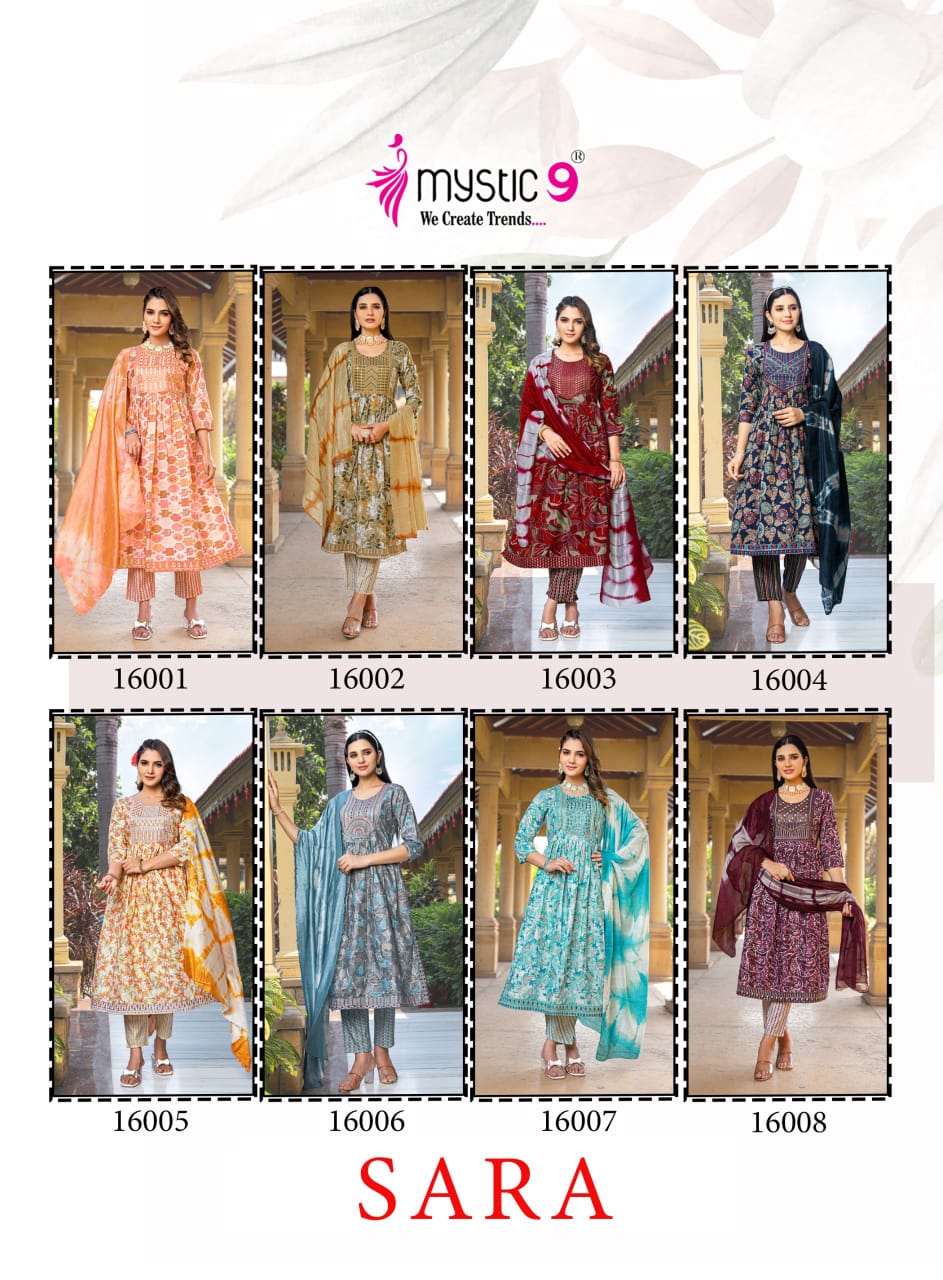 Sara Vol 16 Mystic 9 Capsule Rayon Readymade Pant Style Suits Exporter ...