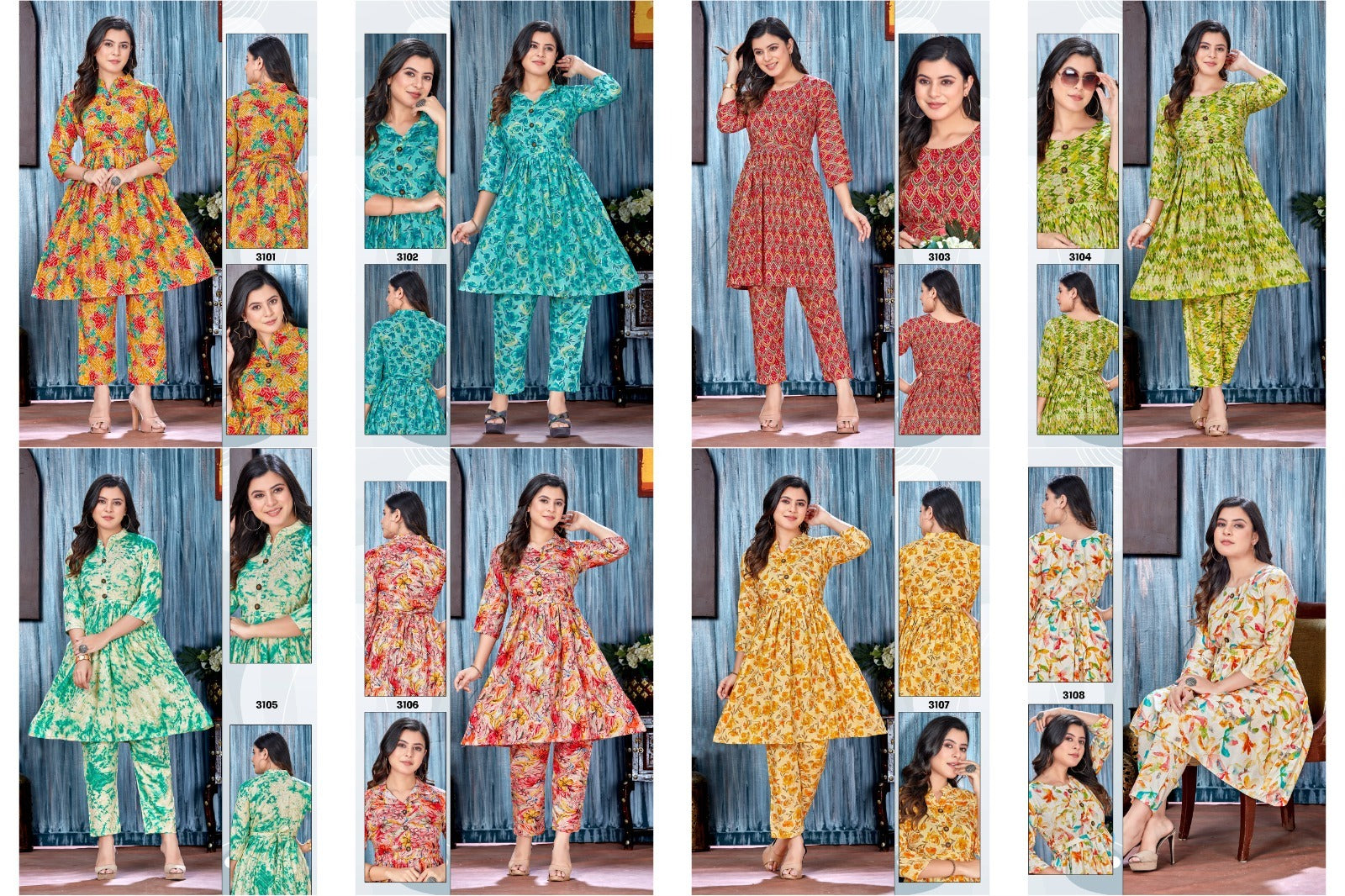 Shararat Vol 1 Ksp Heavy Reyon Co Ord Set Exporter Gujarat – Kavya ...