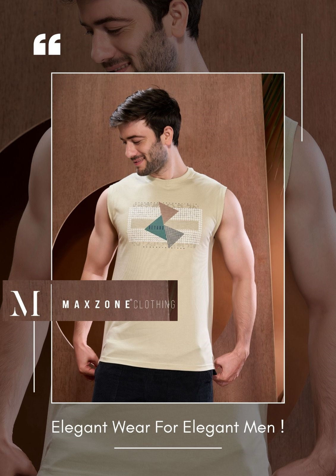 Sleeveless 2101 Maxzone Clothing Cotton Mens Tshirts Wholesaler – Kavya ...