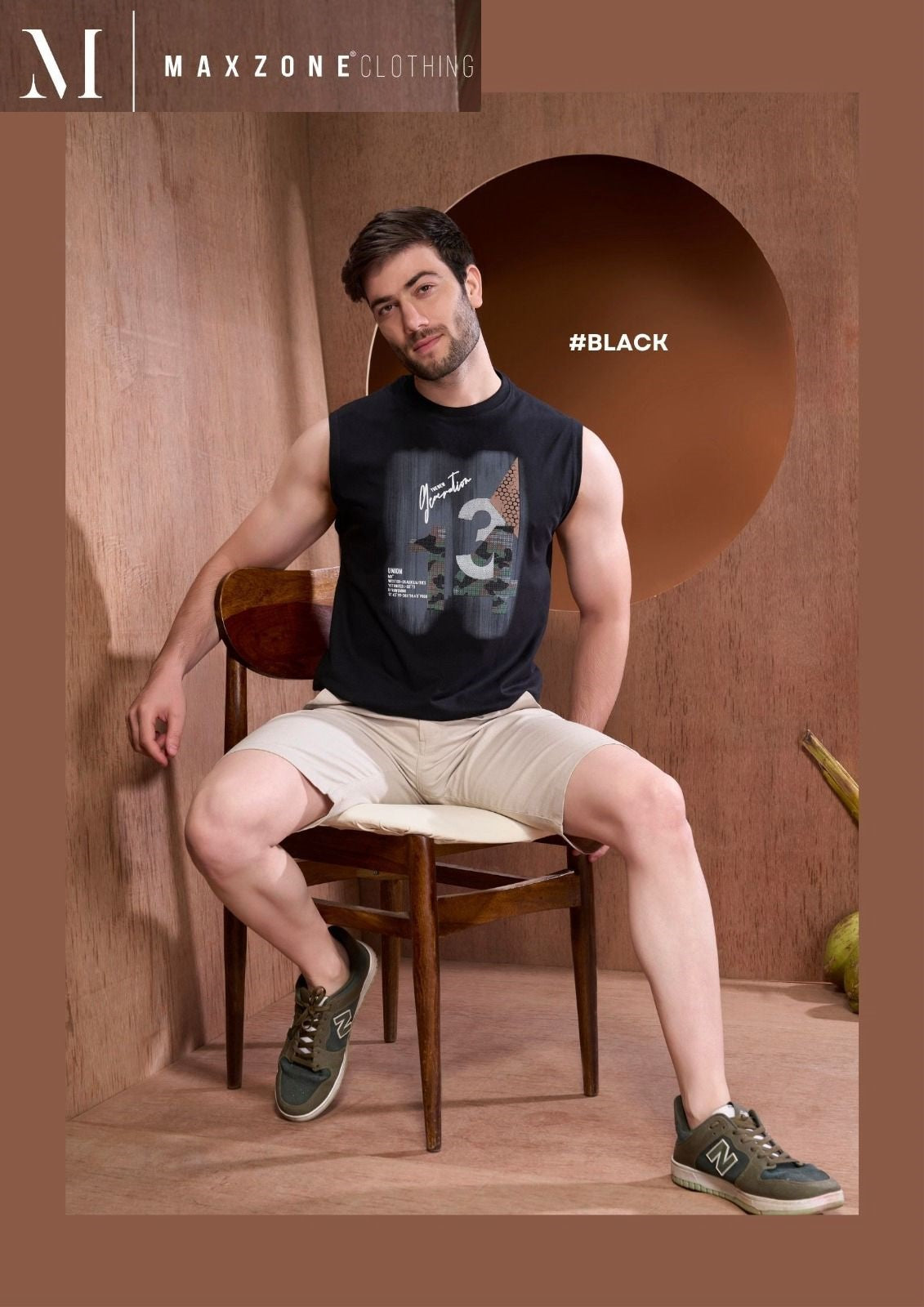 Sleeveless 2101 Maxzone Clothing Cotton Mens Tshirts Wholesaler – Kavya ...