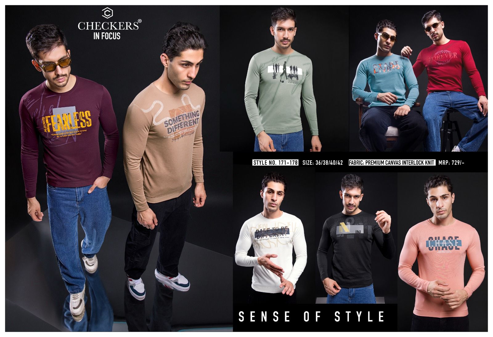 Style 171-178 Checkers Canvas Mens Tshirts Wholesaler India – Kavya ...