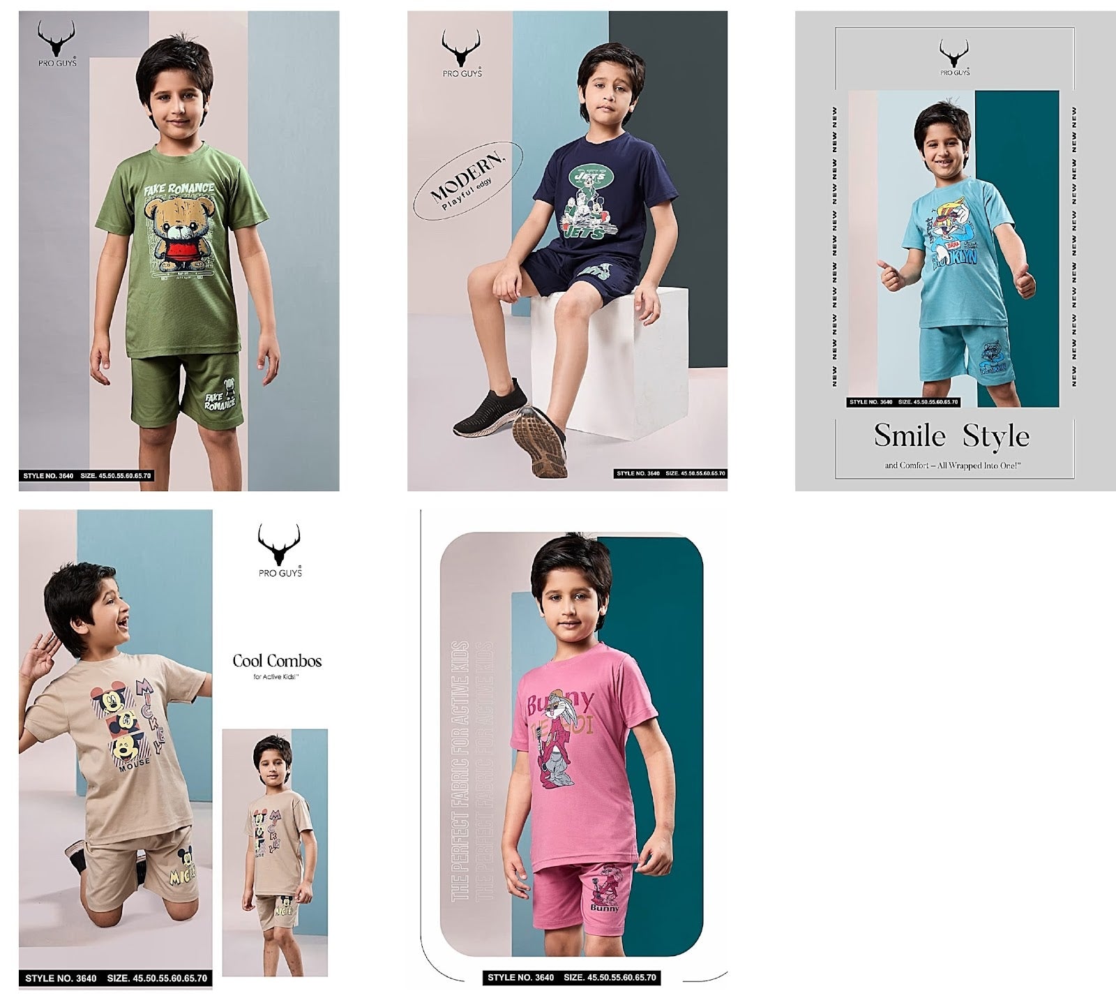 Style No 3640 Pro Guys Tencil Lycra Boys Co Ord Set Wholesale Price ...