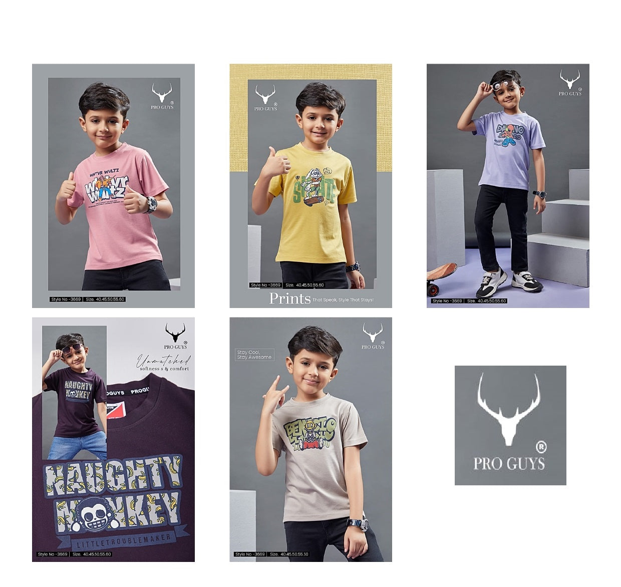 Style No 3669 Pro Guys Imported Boys Tshirt Wholesale Price – Kavya ...