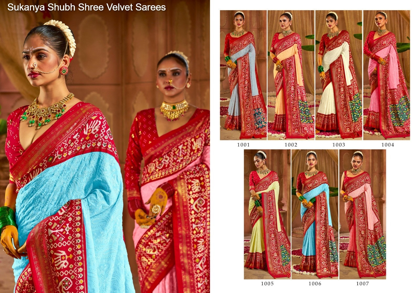 Sukanya Shub Shree Velvet Sarees Exporter Gujarat – Kavya Style Plus