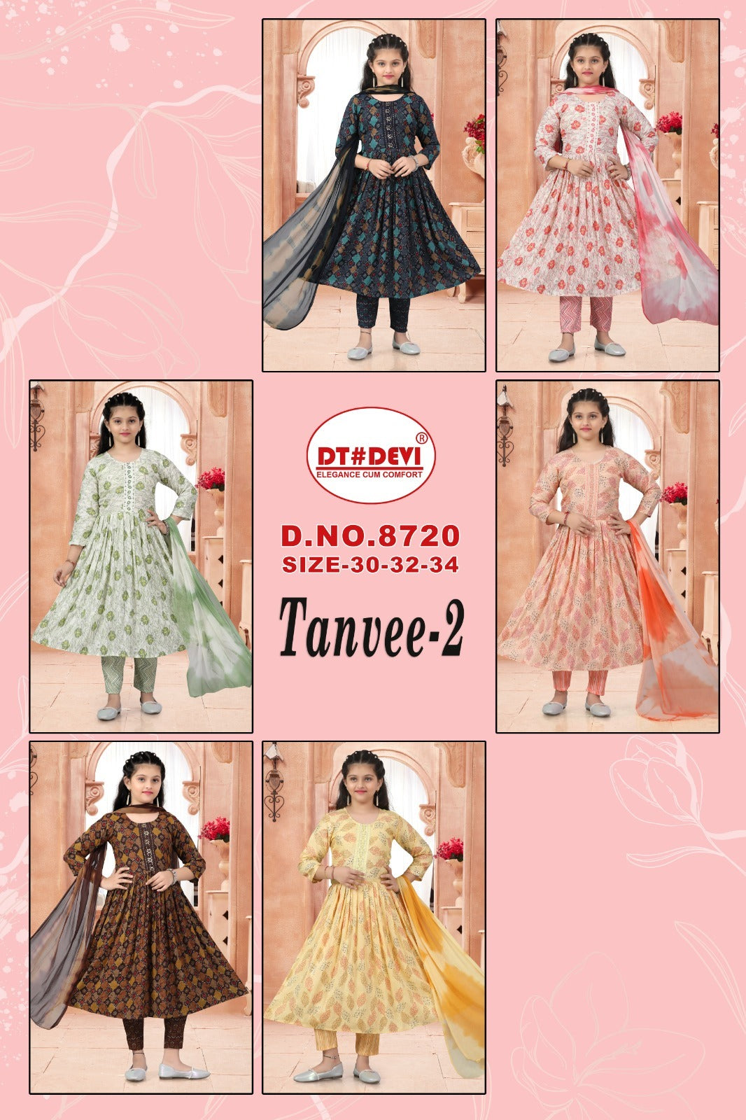 Tanvee 2 8720 Dt Devi Capsule Girls Readymade Pant Suits Wholesaler Ah ...