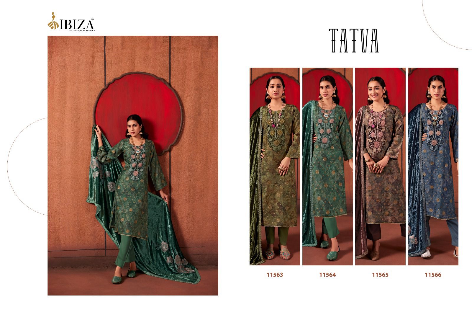 Tatva Ibiza Velvet Suits Manufacturer India – Kavya Style Plus