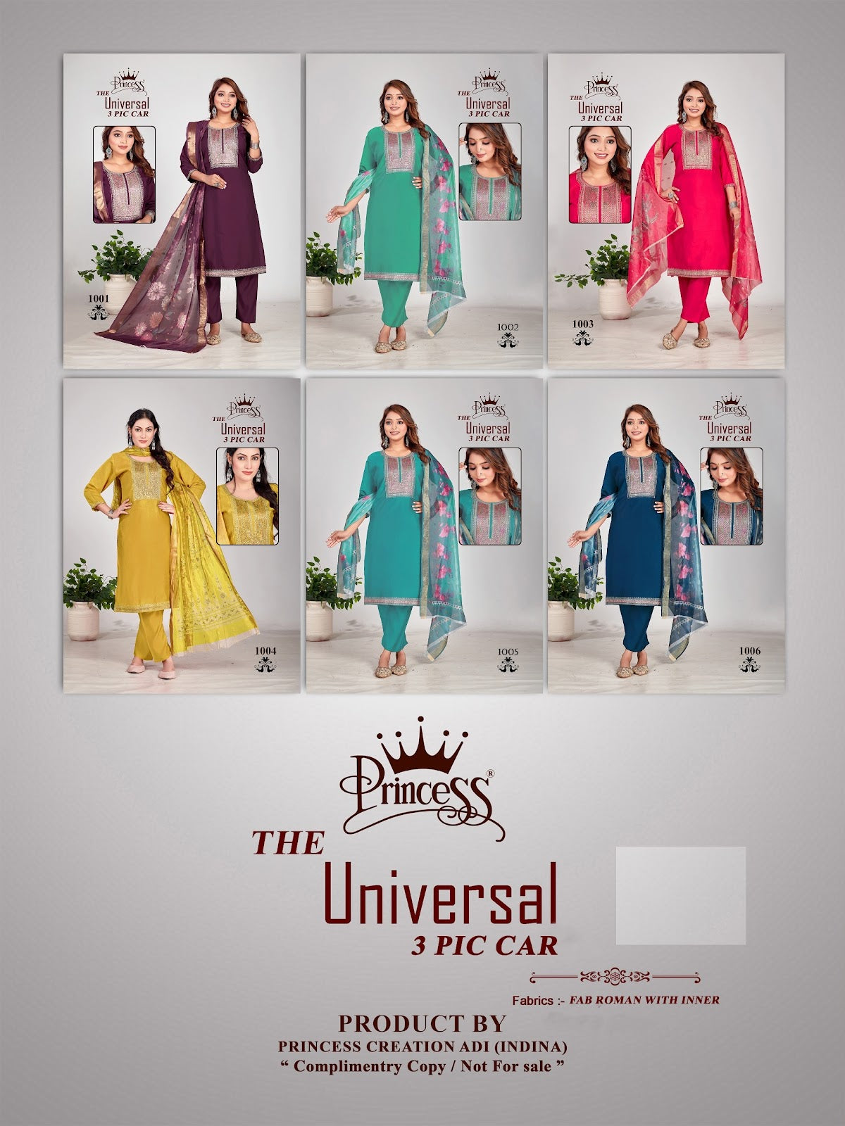 The Universal Princess Creation Roman Silk Readymade Pant Style Suits ...