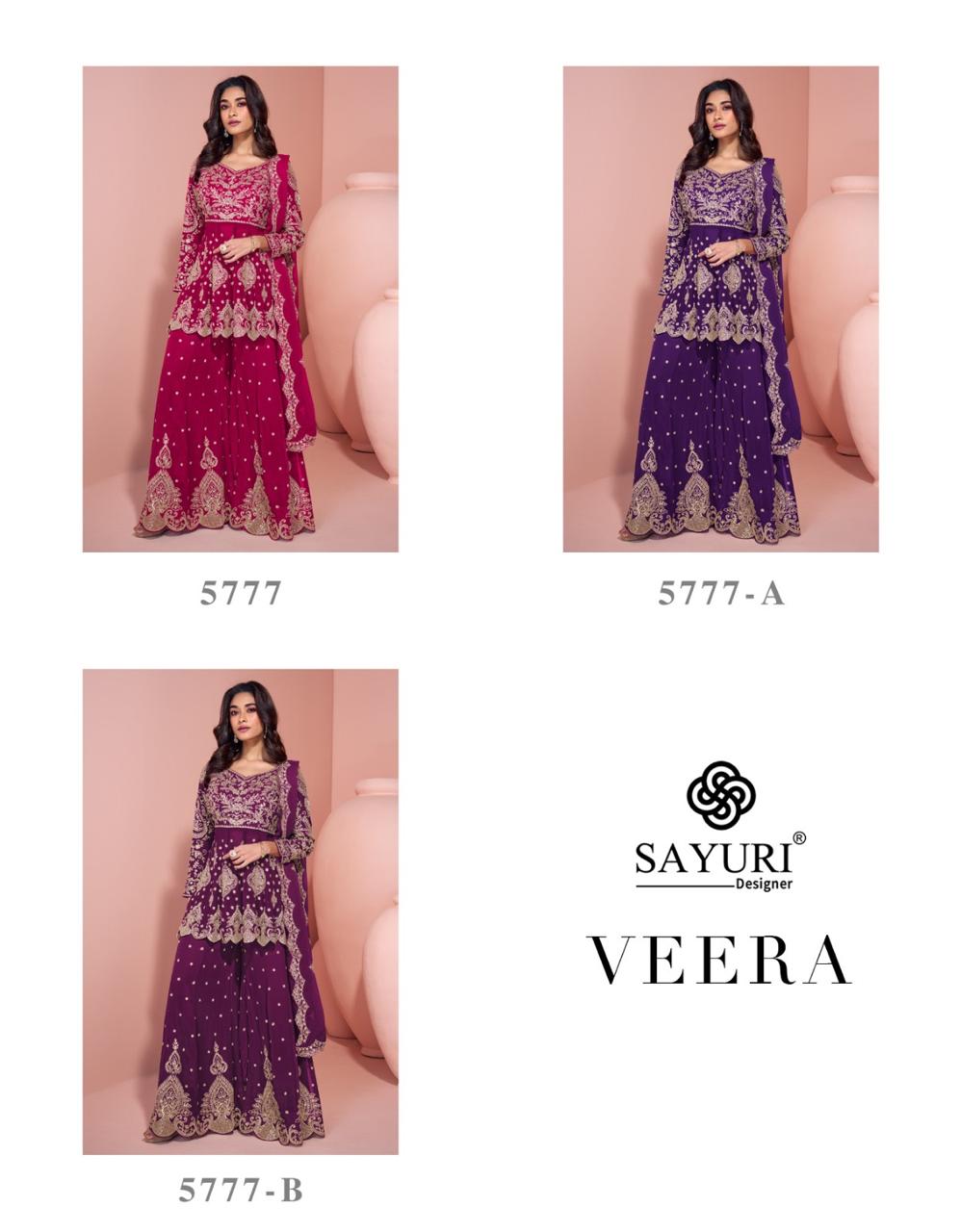Veera Sayuri Georgette Readymade Suits Wholesale Price – Kavya Style Plus
