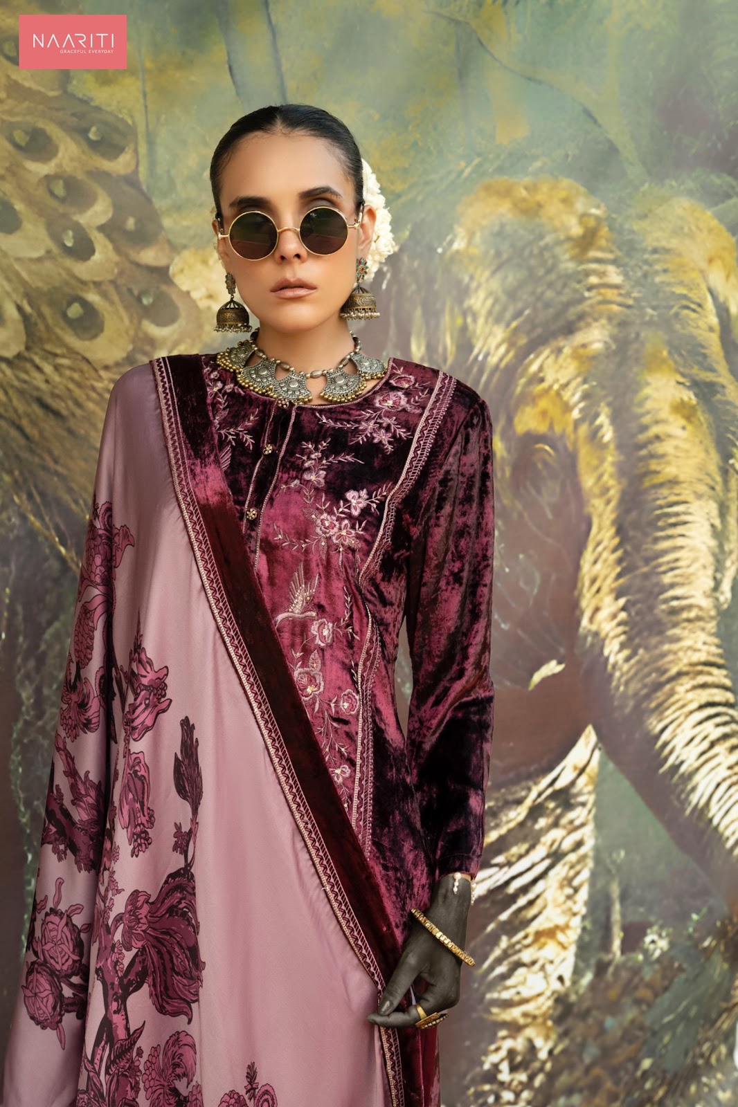 Velvora Naariti Velvet Suits Manufacturer Gujarat – Kavya Style Plus