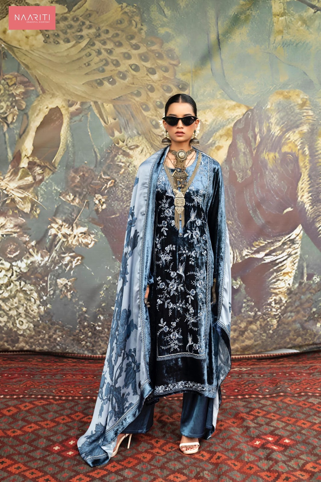 Velvora Naariti Velvet Suits Manufacturer Gujarat – Kavya Style Plus