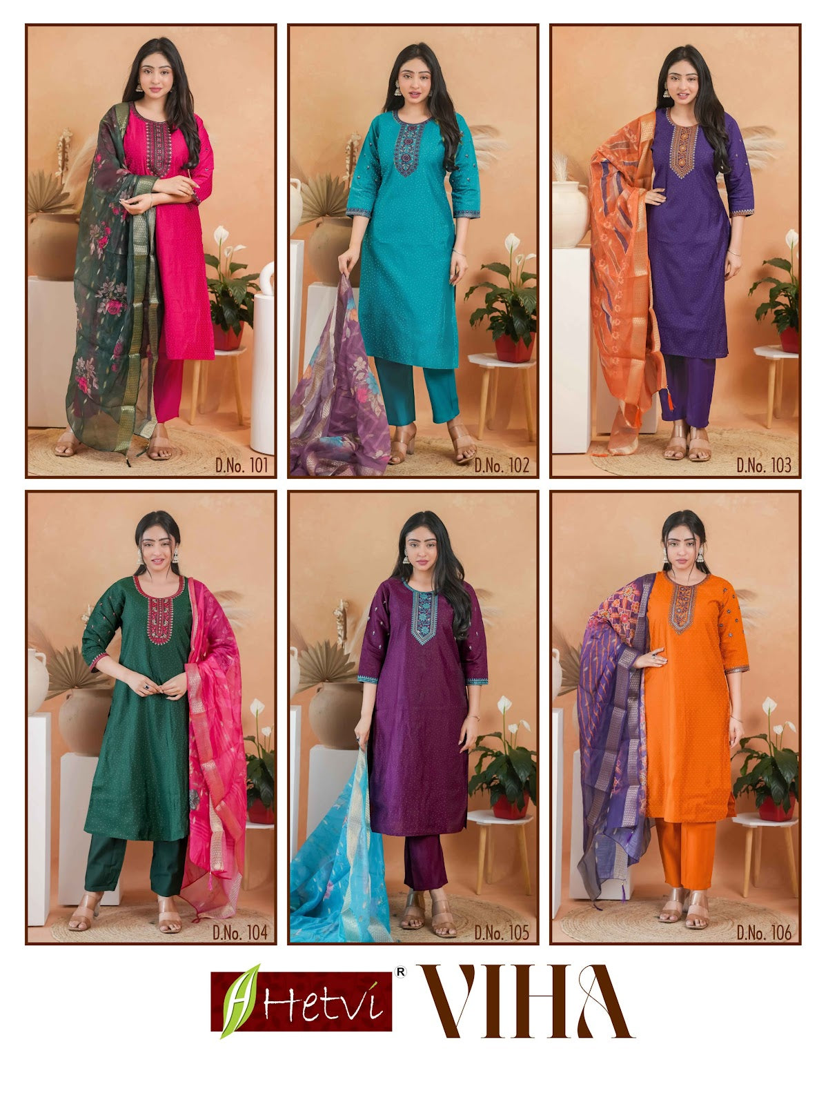 Viha Hetvi Roman Readymade Pant Style Suits Supplier Gujarat – Kavya ...