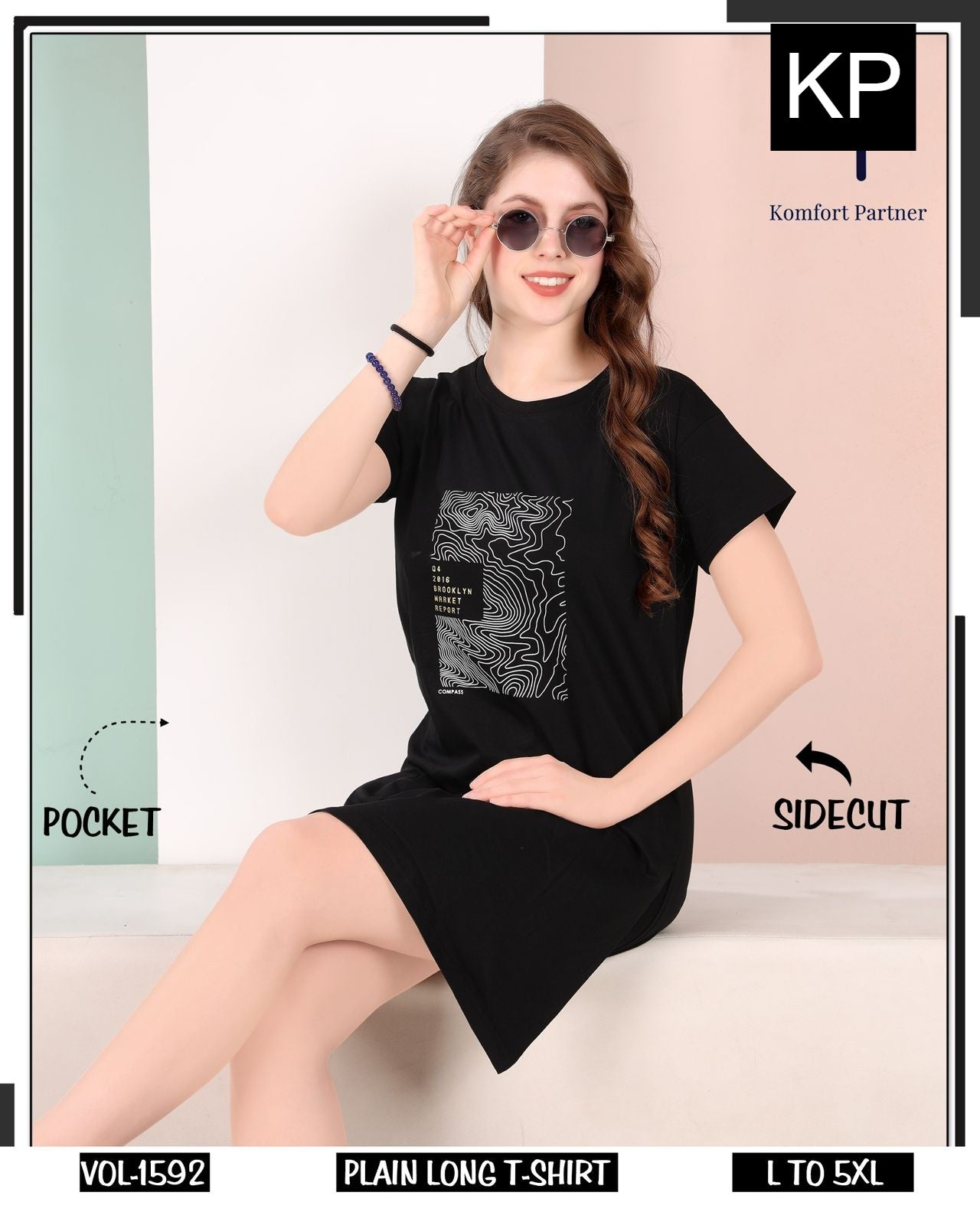 Vol 1592 Kp Hosiery Women Long Tshirt Exporter India – Kavya Style Plus