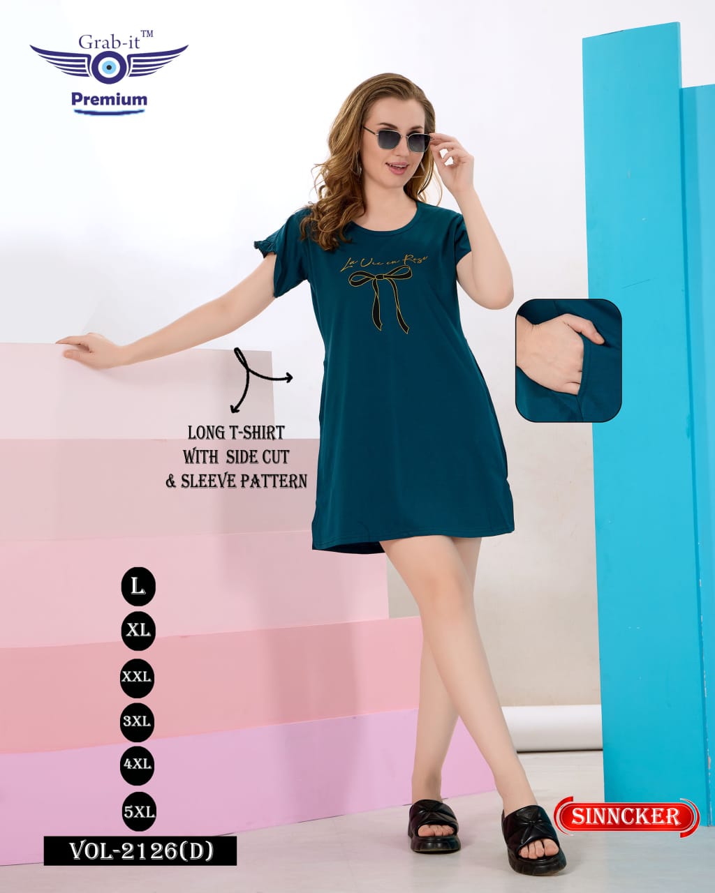 Vol 2126 D Grab It Sincker Women Long Tshirt Wholesaler Ahmedabad ...