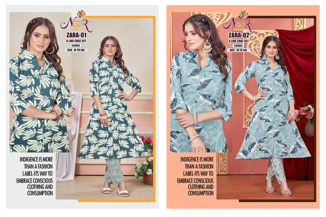 Zara Noor Co Ord Set Wholesaler Ahmedabad – Kavya Style Plus