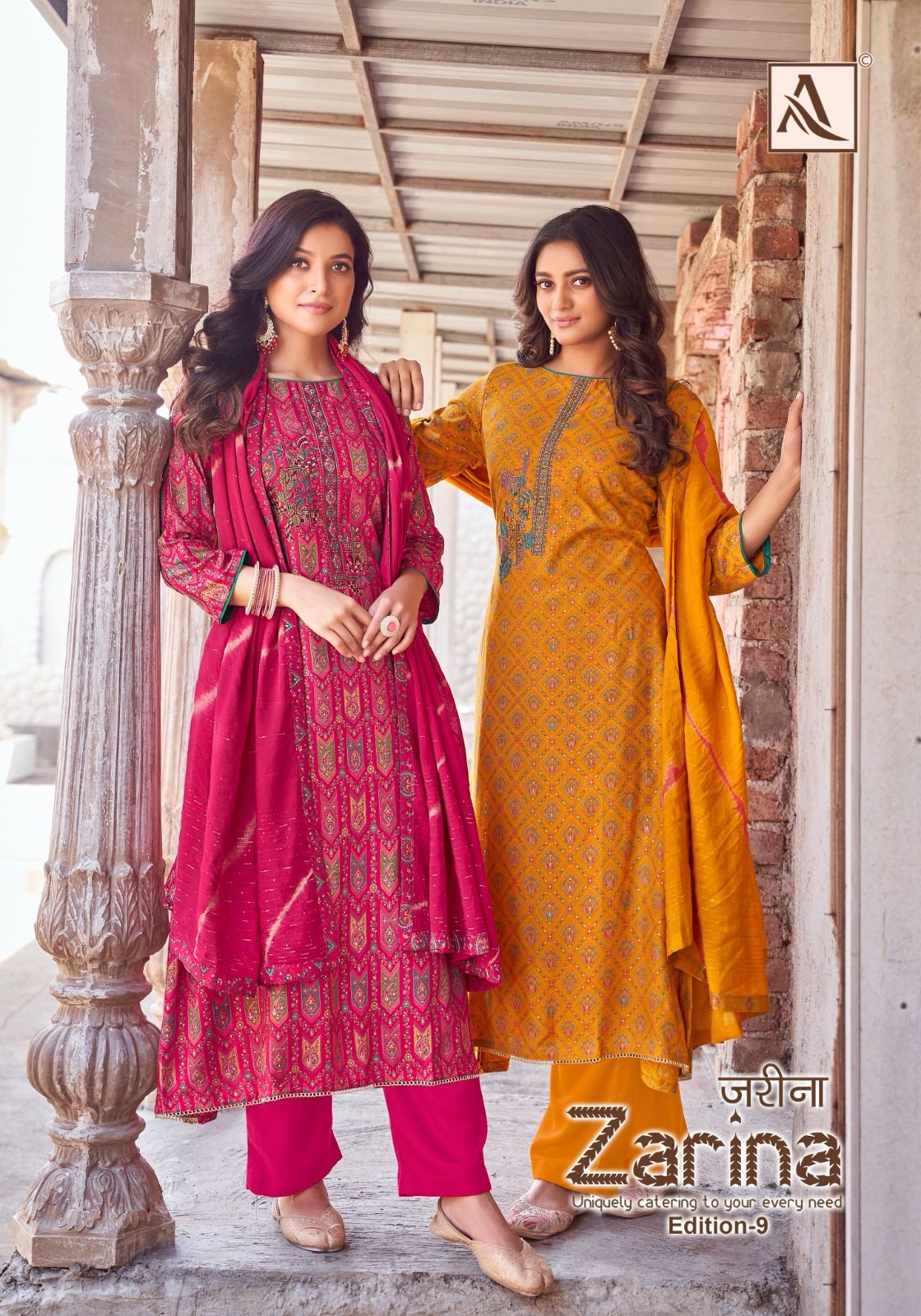 Zarina Edition 9 Alok Pure Viscose Reyon Pant Style Suits Supplier Ind ...