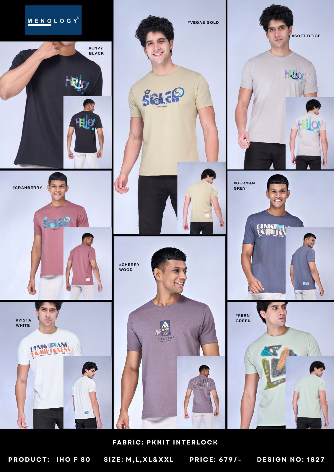 Zesty Iho F 80 Menology Interlock Mens Tshirts Supplier India – Kavya ...