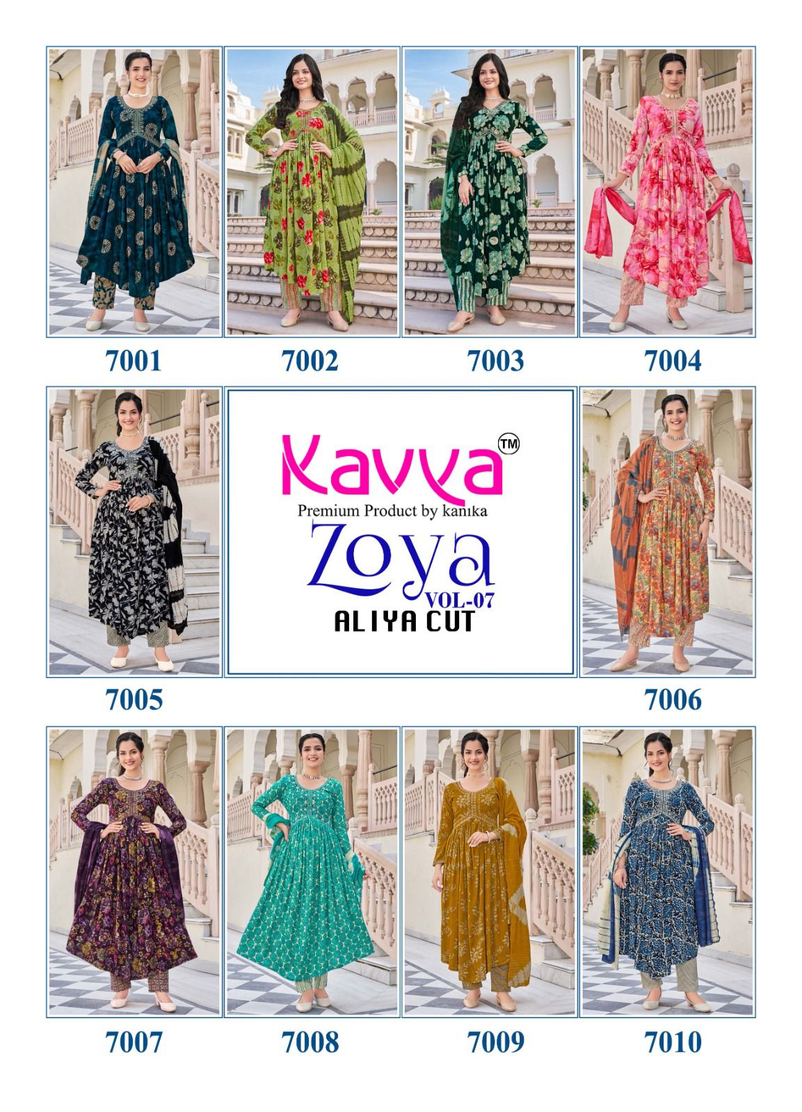 Zoya Vol 7 Kavya Rayon Readymade Pant Style Suits Exporter – Kavya ...