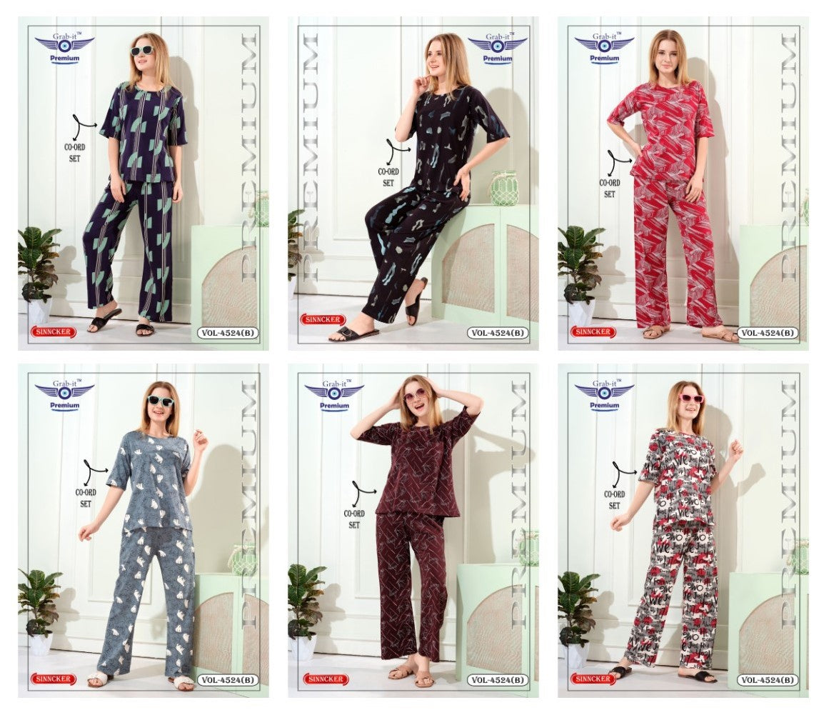 Vol 4524 B Grab It Sinker Co Ord Set Exporter Gujarat – Kavya Style Plus