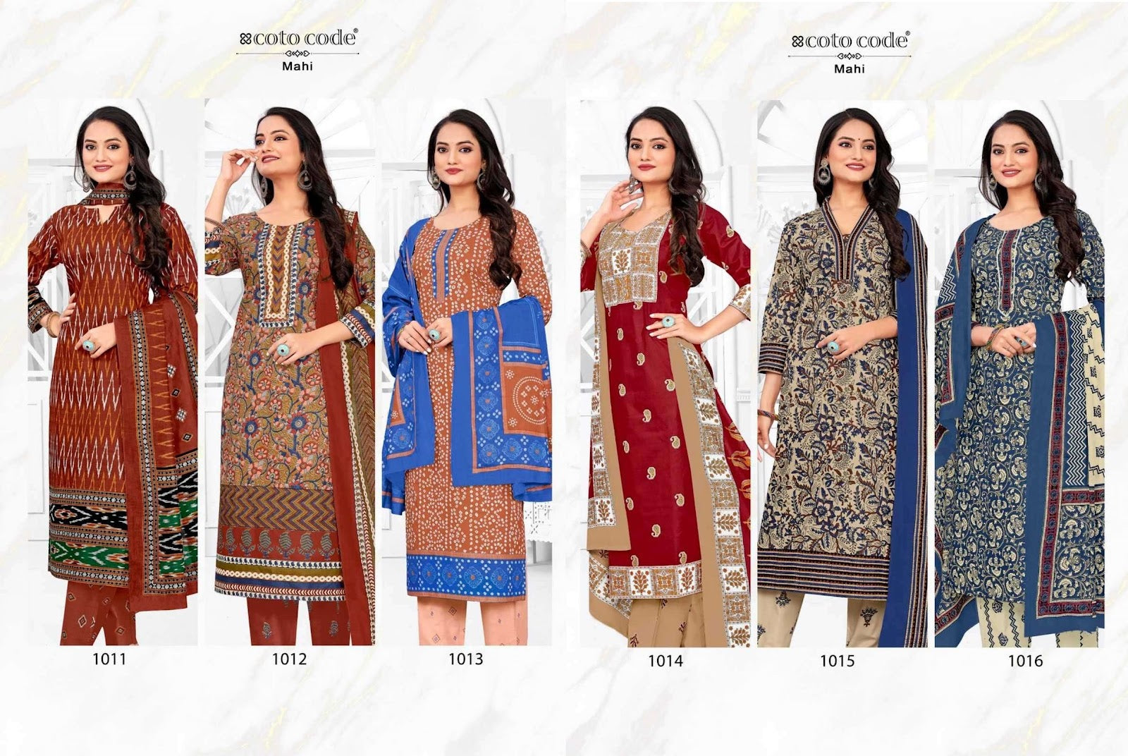 Mahi Coto Code Cotton Dress Material Supplier Gujarat – Kavya Style Plus