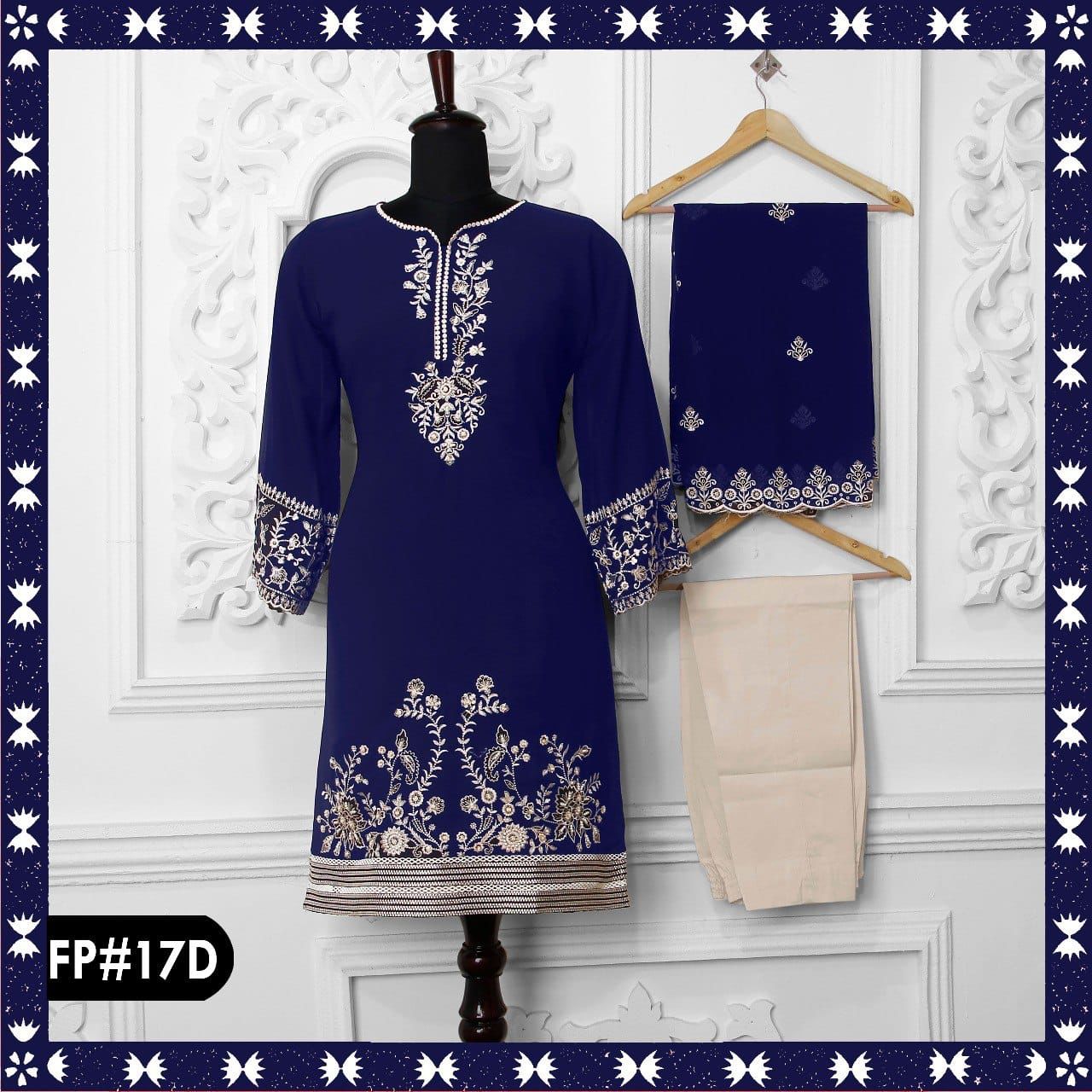 17-Colours Farwah Georgette Pakistani Readymade Suits – Kavya Style Plus