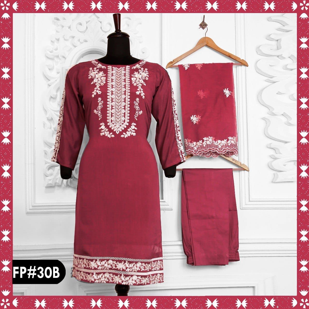 30 Farwah Silk Pakistani Readymade Suits – Kavya Style Plus