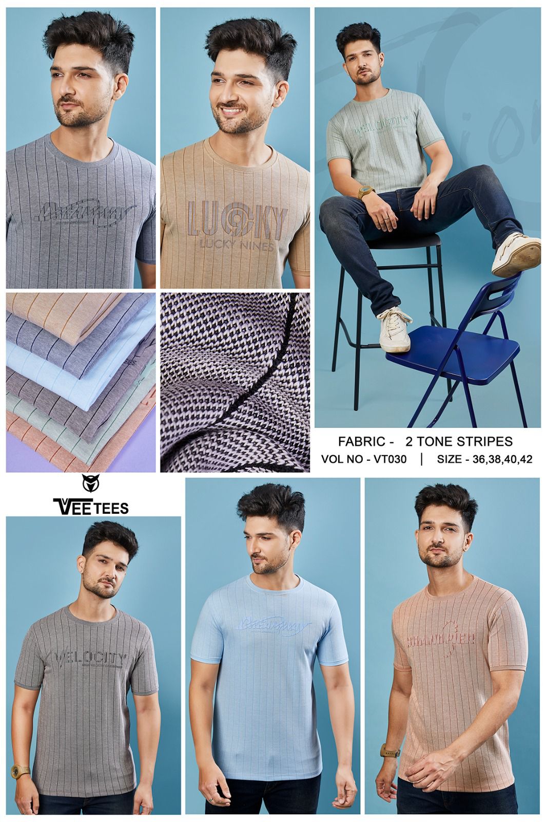 30 Vee Tees 2 Tone Mens Tshirts – Kavya Style Plus