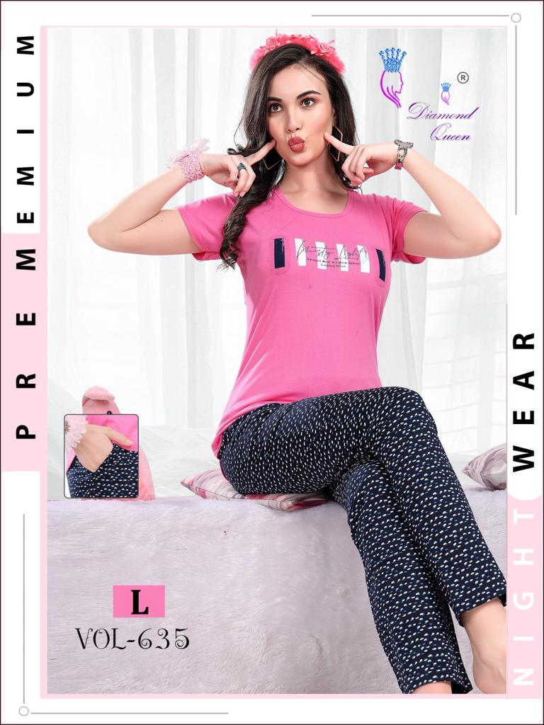 635 Diamond Queen Sinker Pyjama Night Suits – Kavya Style Plus