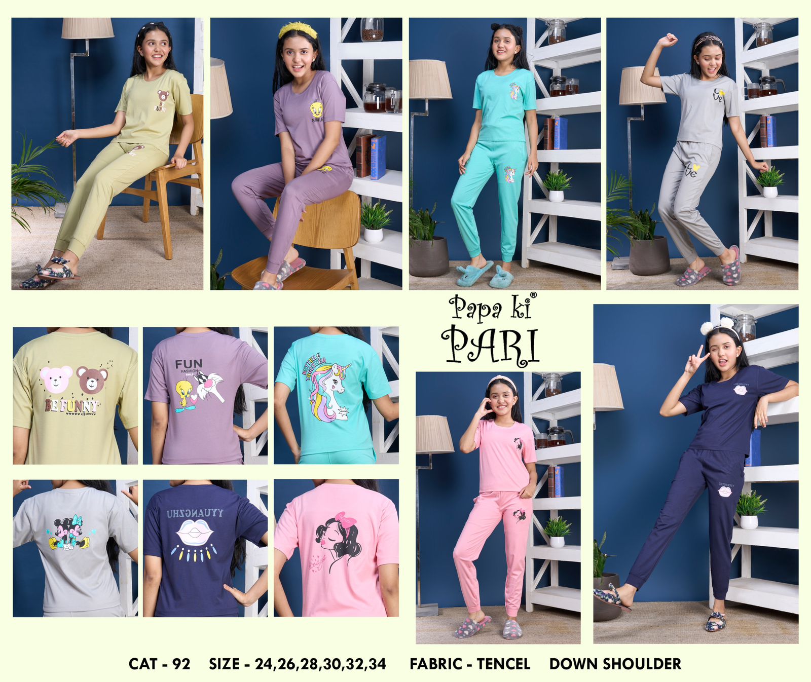 92 Papa Ki Pari Imported Girls Pant Set – Kavya Style Plus