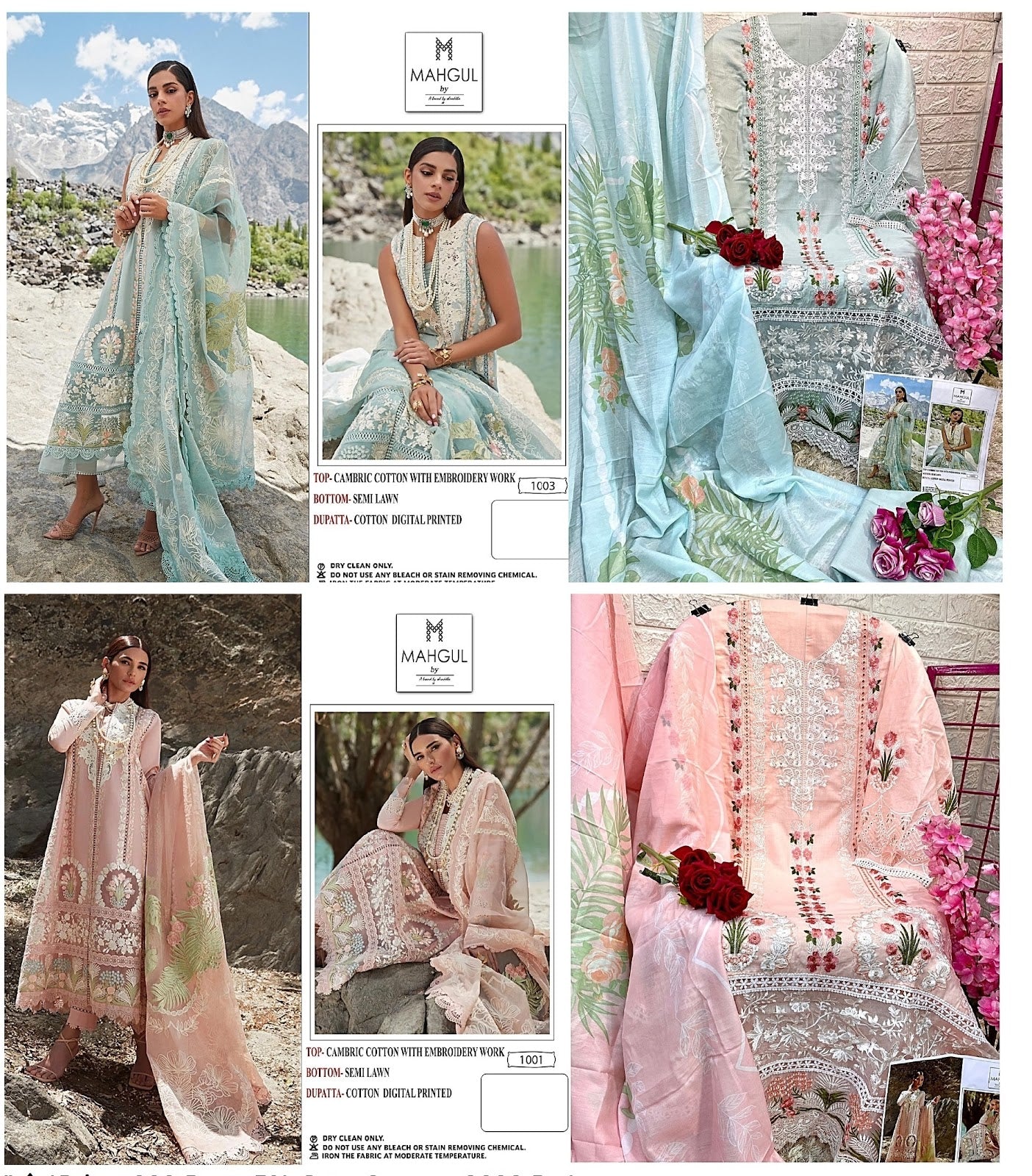 1001-1003 Mahgul Cotton Pakistani Salwar Suits – Kavya Style Plus